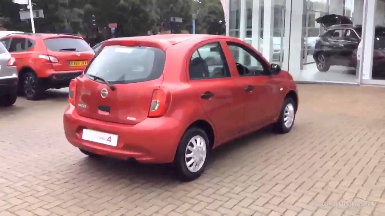 NISSAN MICRA VISIA RED 2015 - YouTube