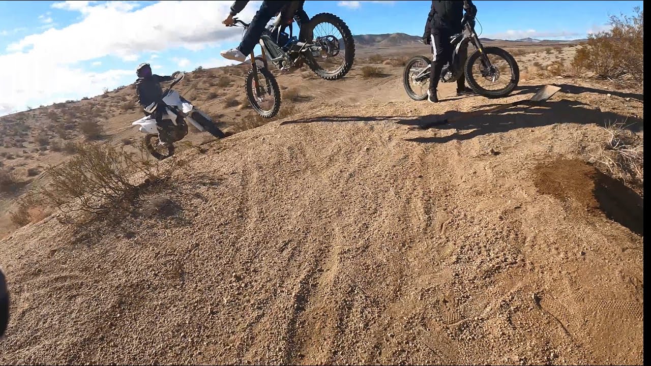 Crazy Surron e bike crash!! - YouTube