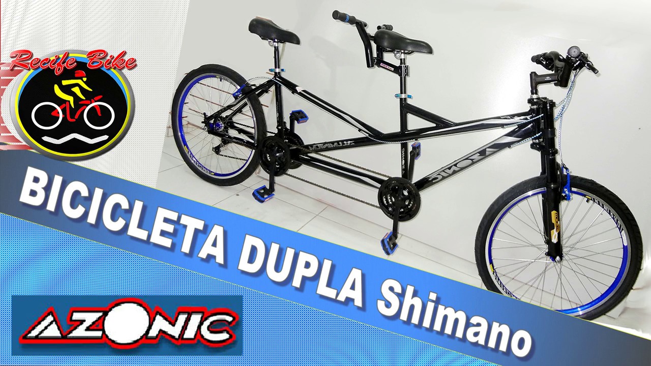 BICICLETA DUPLA QUADRO ALUMÍNIO AZONIC - Conj. Shimano Recife Bike ...