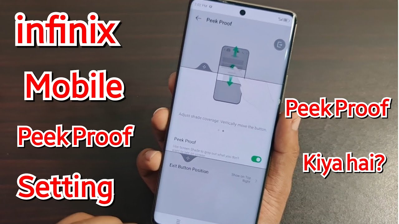 How To Use Peek Proof Infinix Mobile | What Is Peek Proof Infinix ...