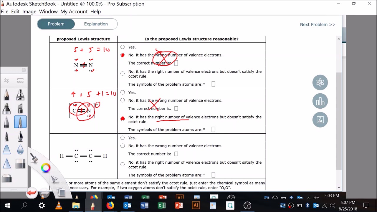 Deciding whether a Lewis structure satisfies the octet rule - YouTube