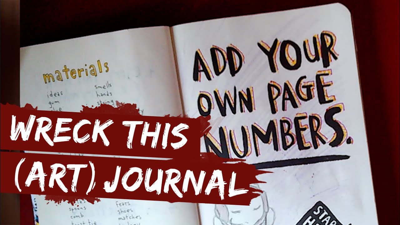 Wreck This Journal Page Numbers