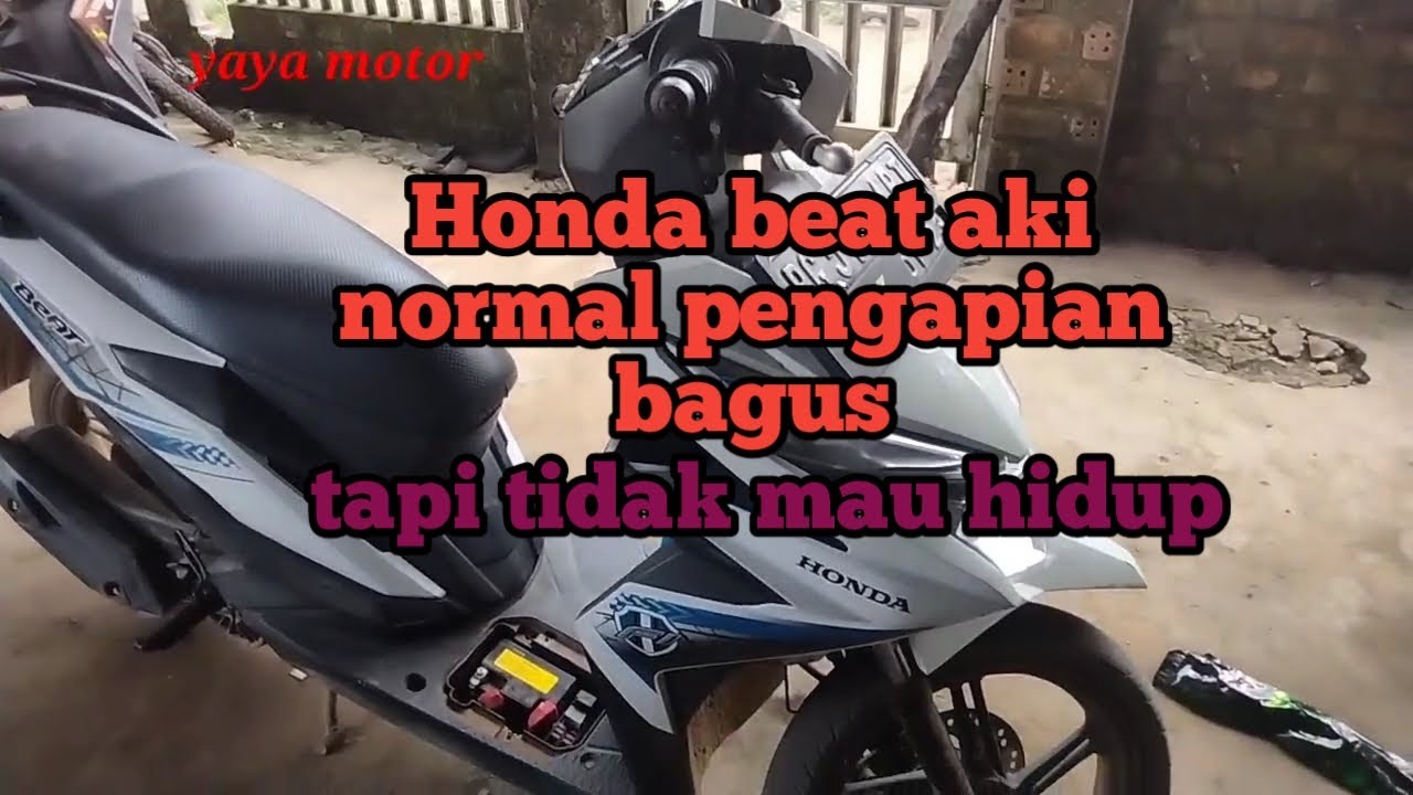 Honda beat injeksi tidak mau hidup - YouTube