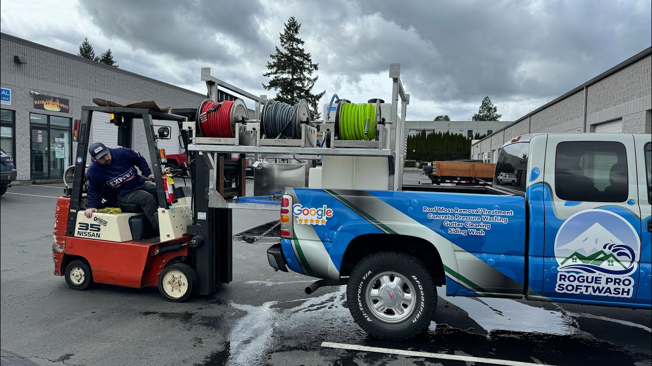 6.5 FT Pressure Washing Truck Skid w/ Electric Reels- Cody’s Skid - YouTube