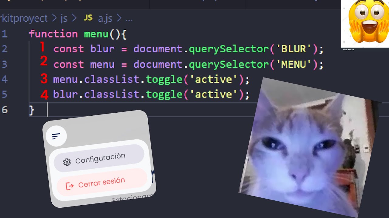 CÓMO HACER UN MENÚ EN 4 LINEAS - YouTube