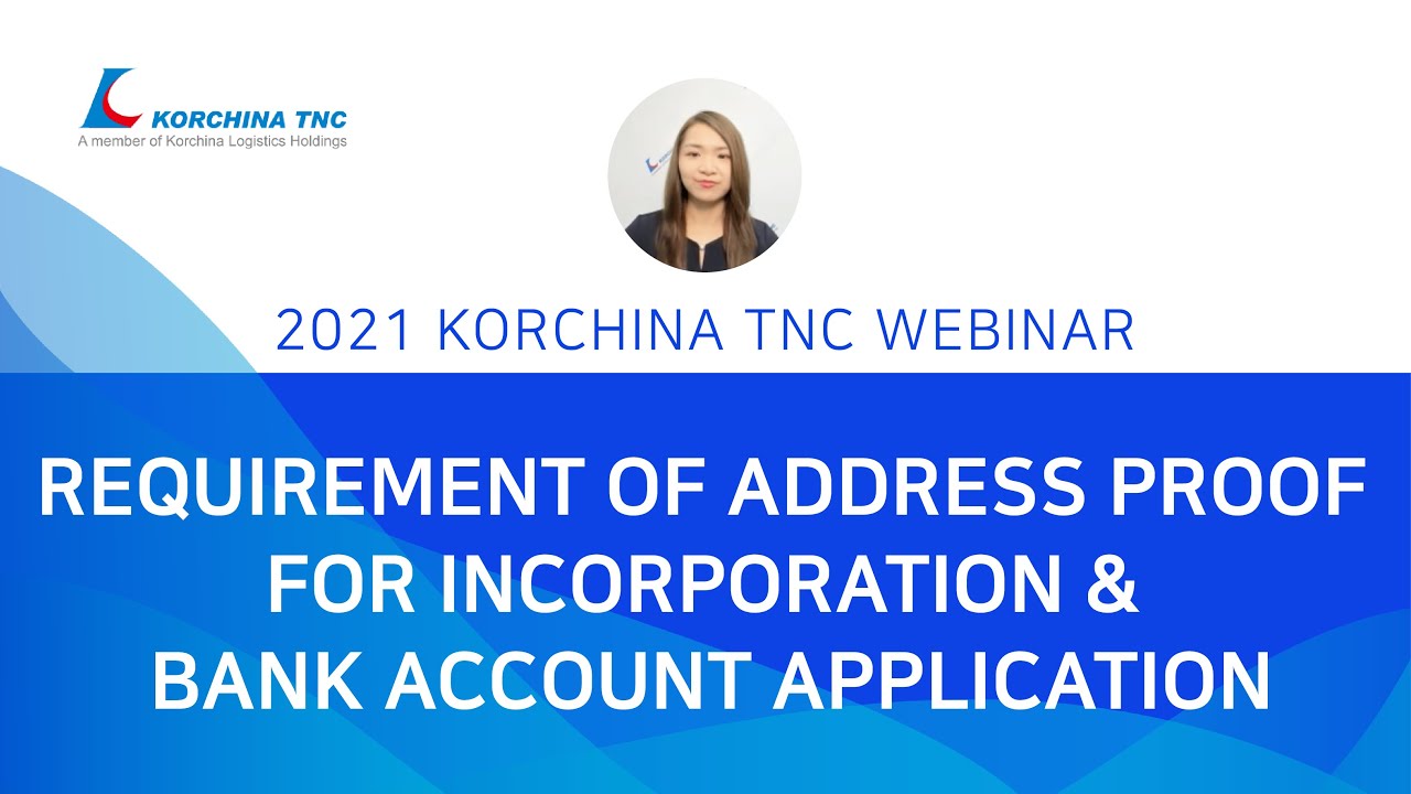 [Hong Kong] Requirement Of Address Proof For Incorporation & Bank ...