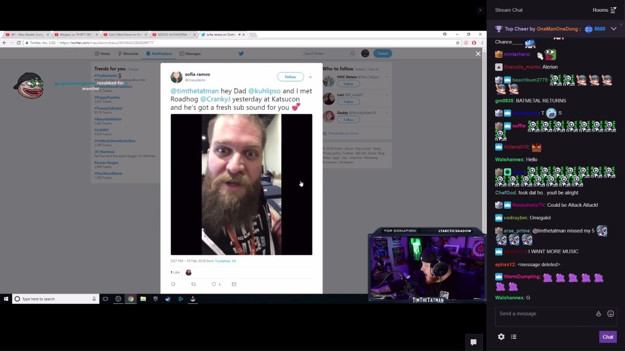 Timthetatman Gets a Message From Roadhog's Voice Actor - YouTube