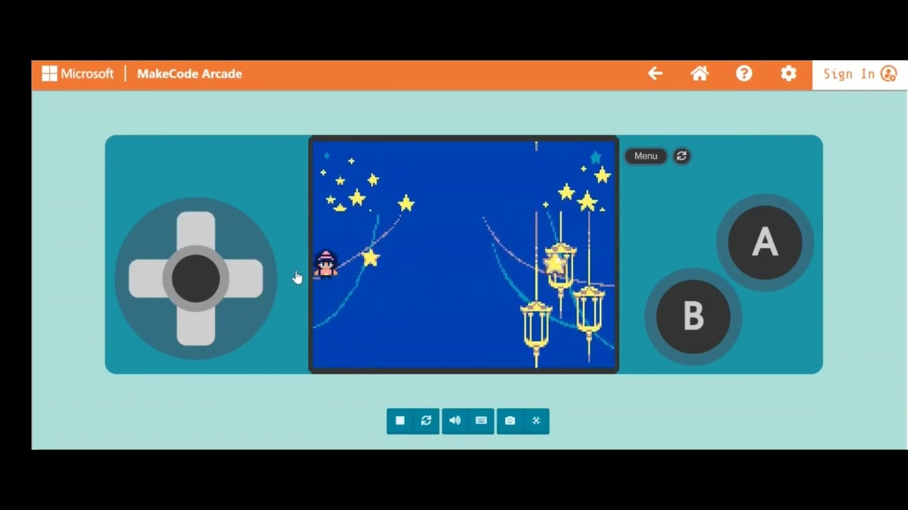 Star Catching Game,MakeCodeArcade - YouTube