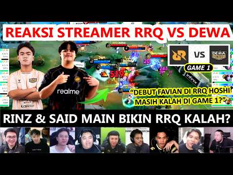 Pak AP LEMAS RRQ FAVIAN KALAH LAWAN DEWA GAME 1. REAKSI STREAMER MPL INDONESIA