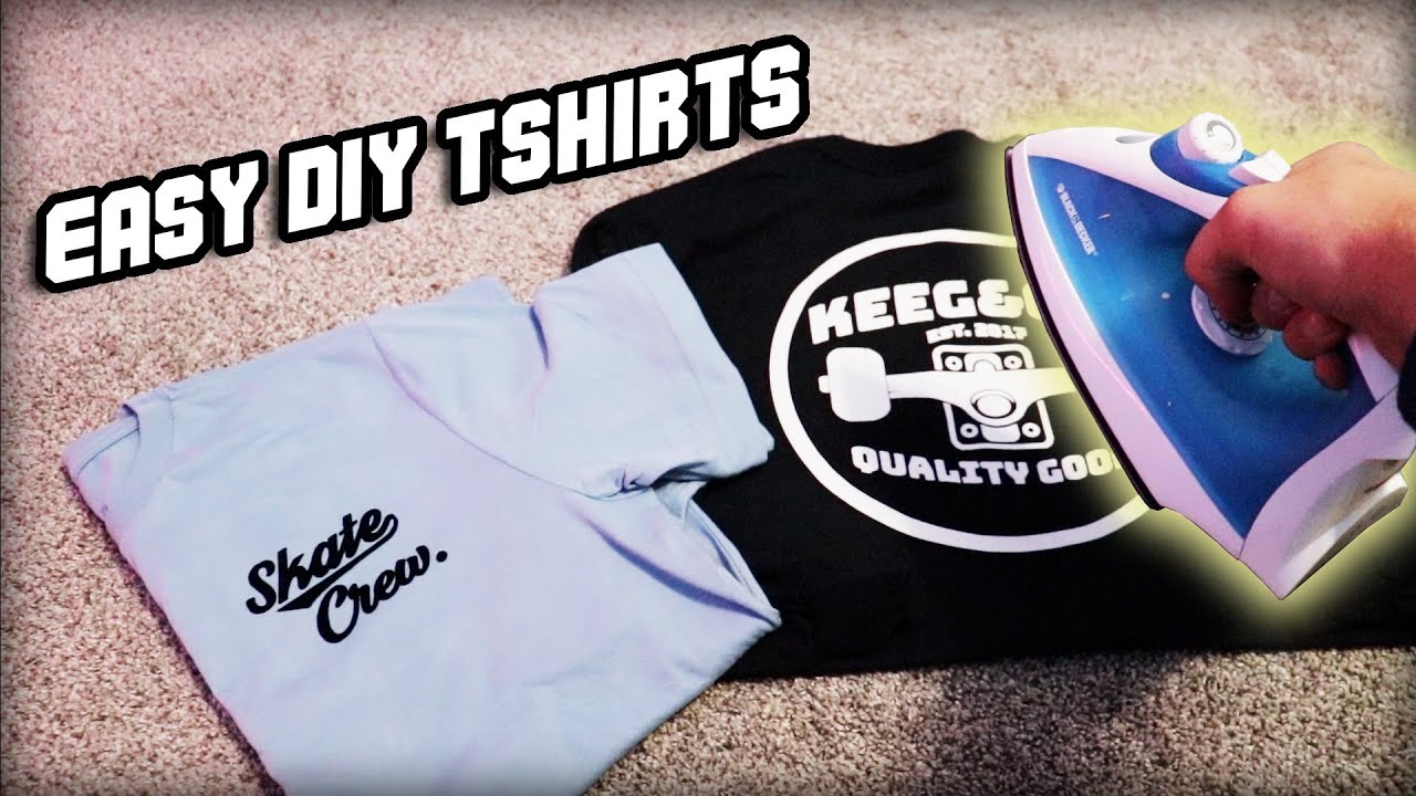 EASY DIY T-Shirts at Home! | How to Make Youtube Merch | Making Custom ...