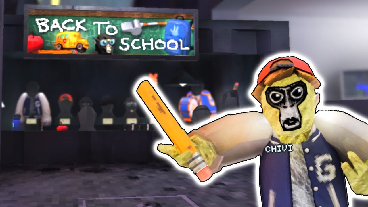 NEW Gorilla Tag Back to School Update! (New cosmetics) - YouTube