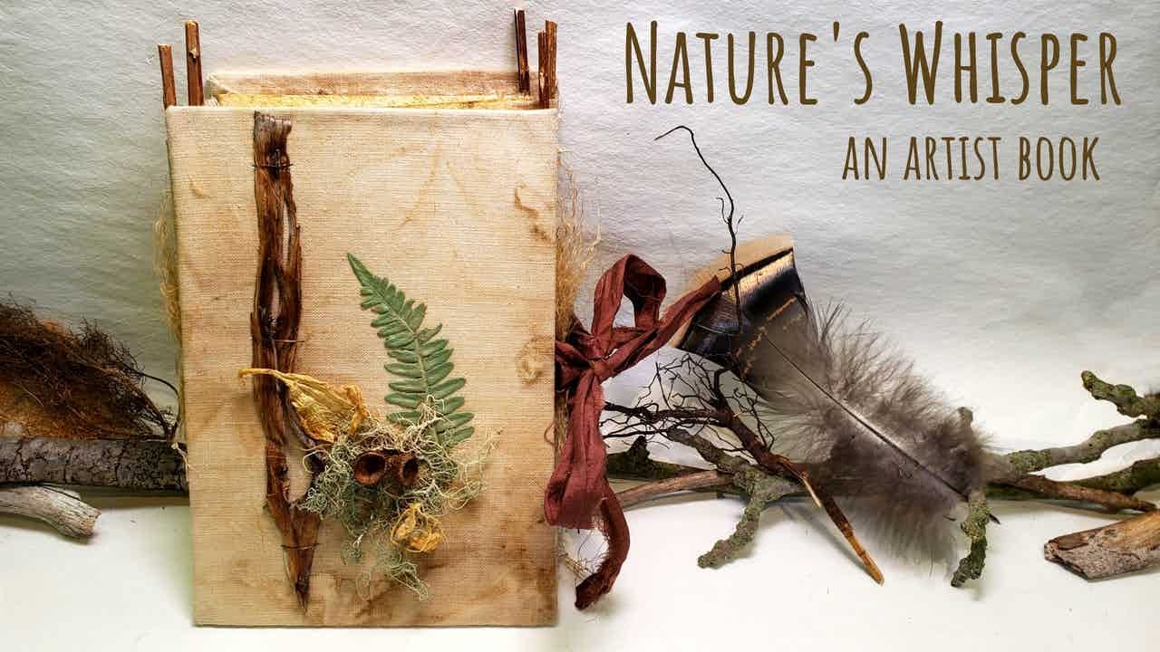 Nature Artist Book Using Garden Elements - YouTube