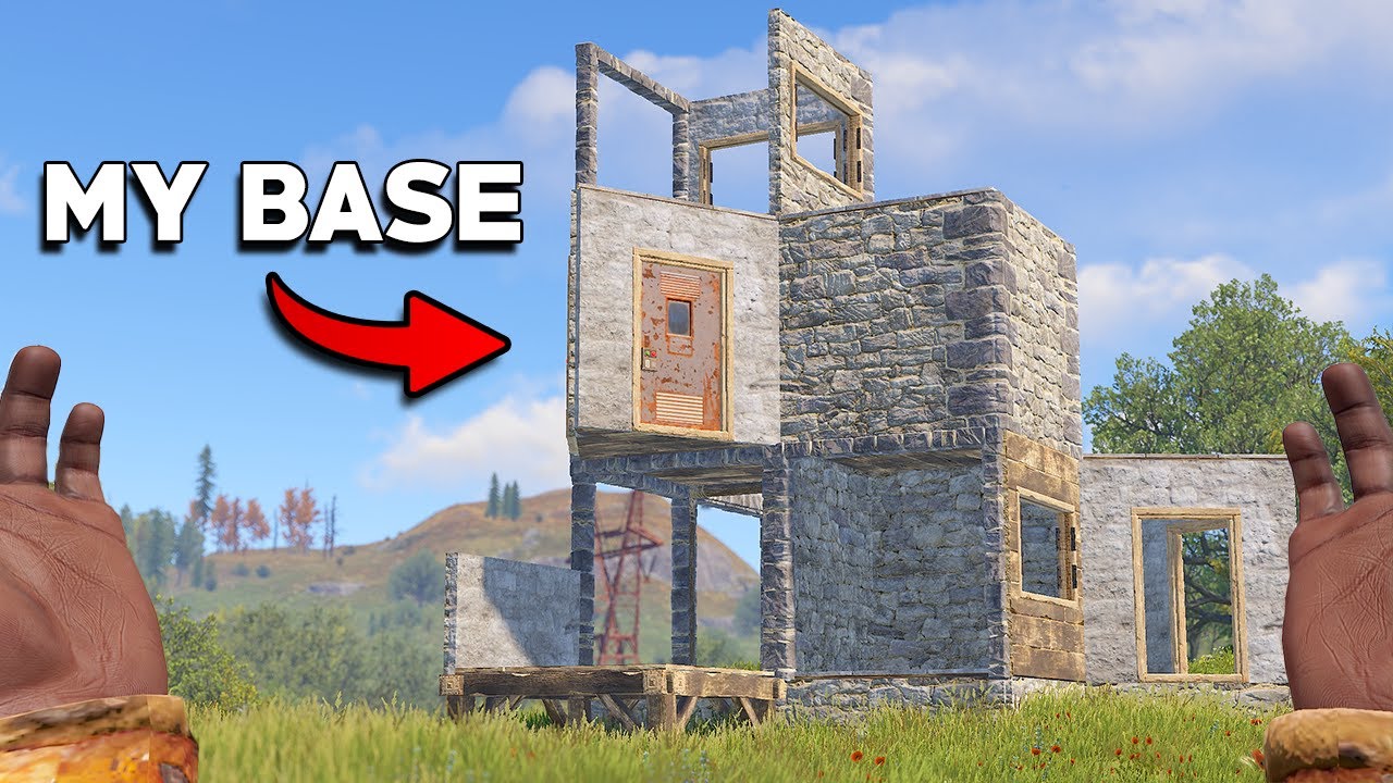 I Lived In a FAKE Base In RUST - YouTube
