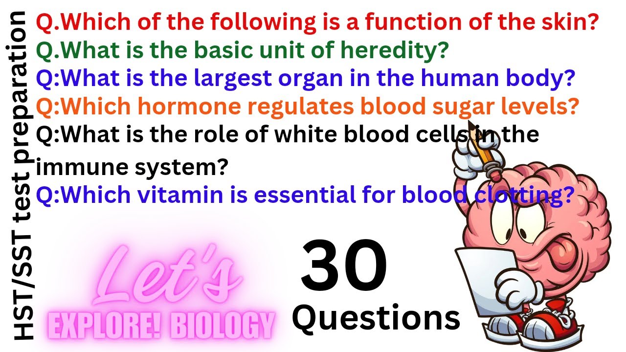 HST/SST test preparation biology |general knowledge questions - YouTube