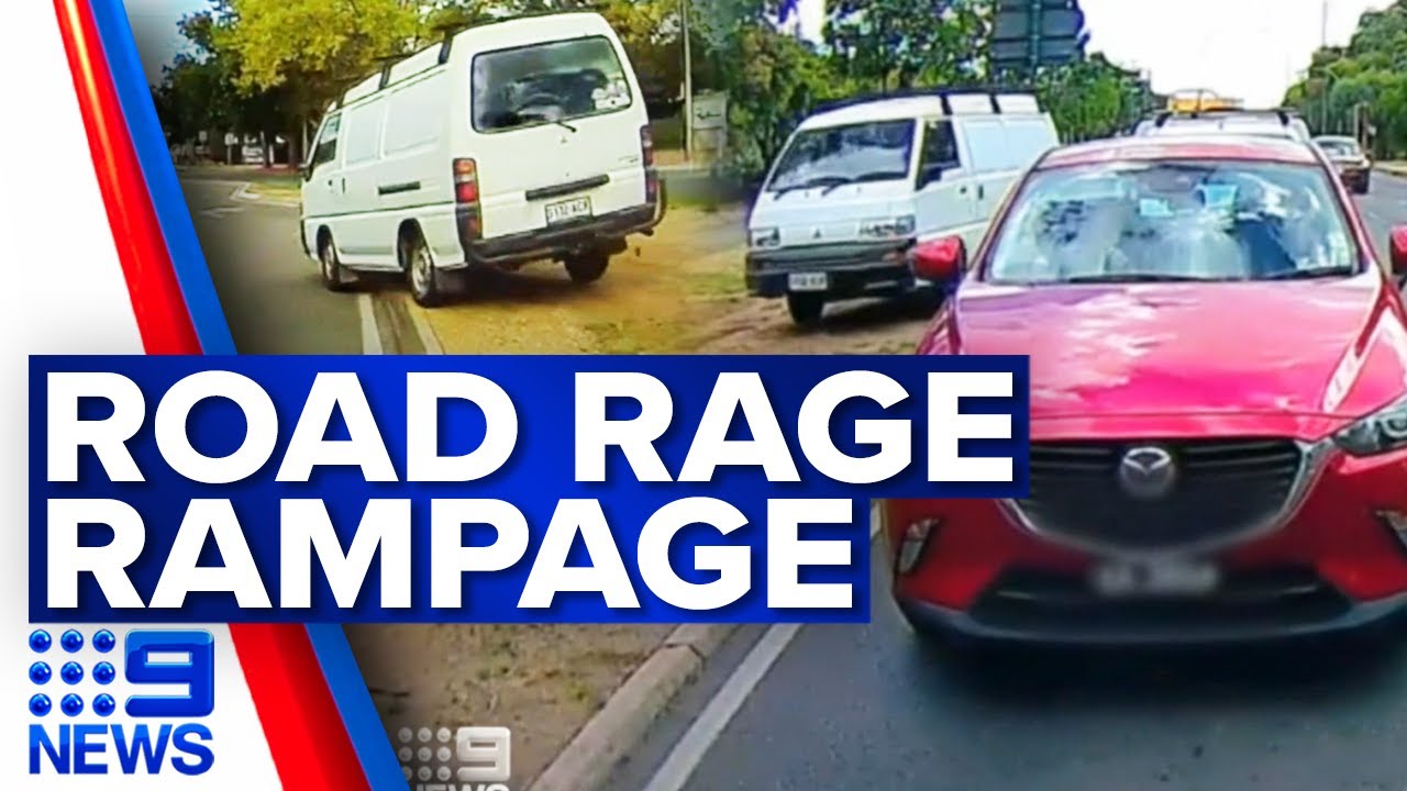 Impatient van driver sparks shocking road rage ram in Adelaide | 9 News ...