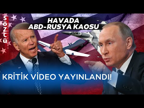 ABD Dünyanın Merak Ettiği Videoyu Yayınladı! Rus Uçağı ABD İHA'sını İşte Böyle Hedef Aldı