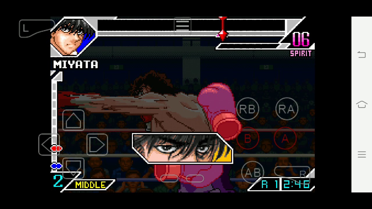 HAJIME NO IPPO FIGHTING! GBA...Miyata jolt counter - YouTube