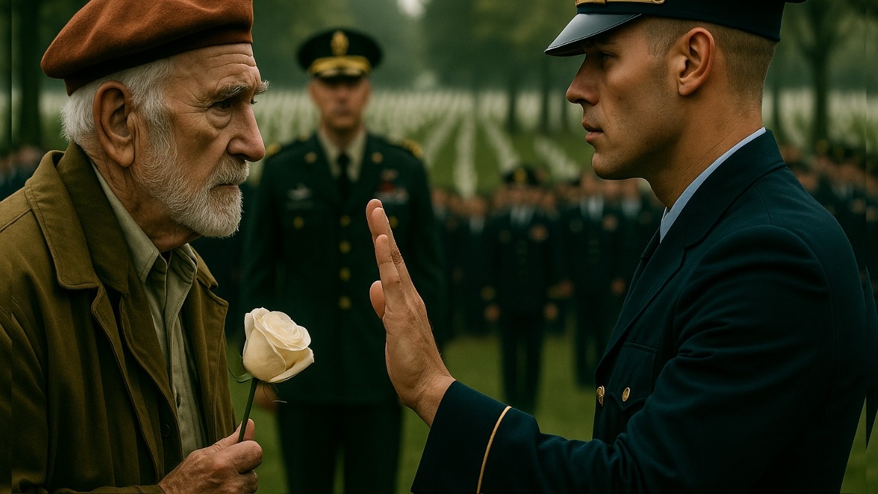 Un ANCIANO fue Bloqueado en un Funeral MILITAR — Entonces el General de ...
