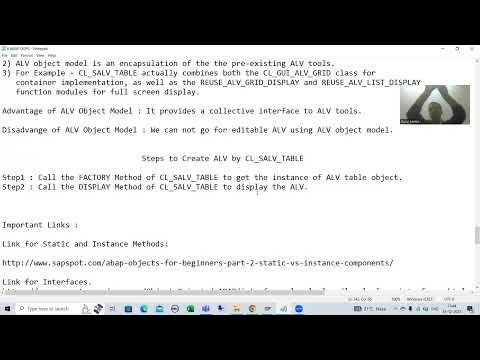 71 ABAP OOPS ALV by CL_SALV_TABLE Class(Factory Method) Part2 - YouTube