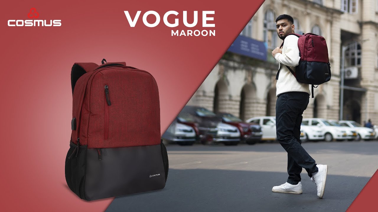 Cosmus Vogue Casual Laptop Backpack with USB Charger Port 26 Litre ...