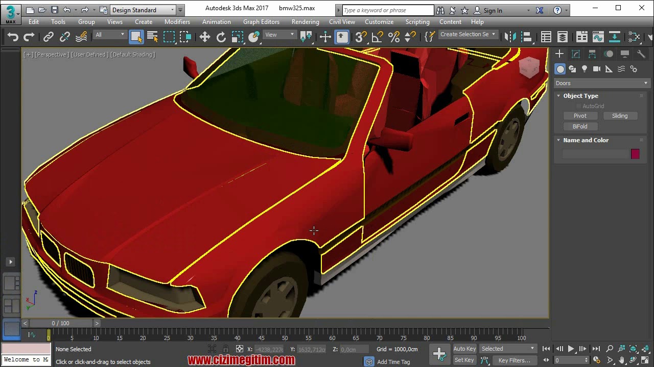 3ds Max 2017 Eğitim Seti-1.Bölüm-4.Ders 3ds max command panel,durum ...