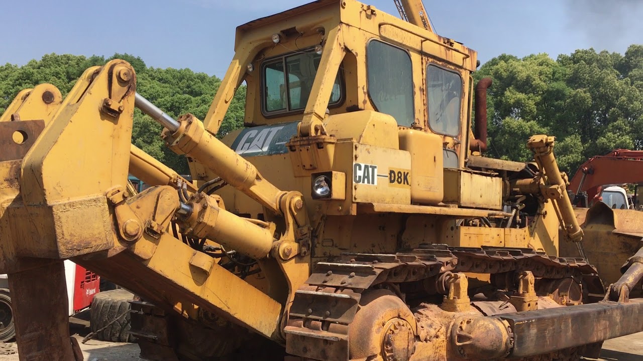 USED bulldozer CAT D8K original paint bulldozer 2 - YouTube