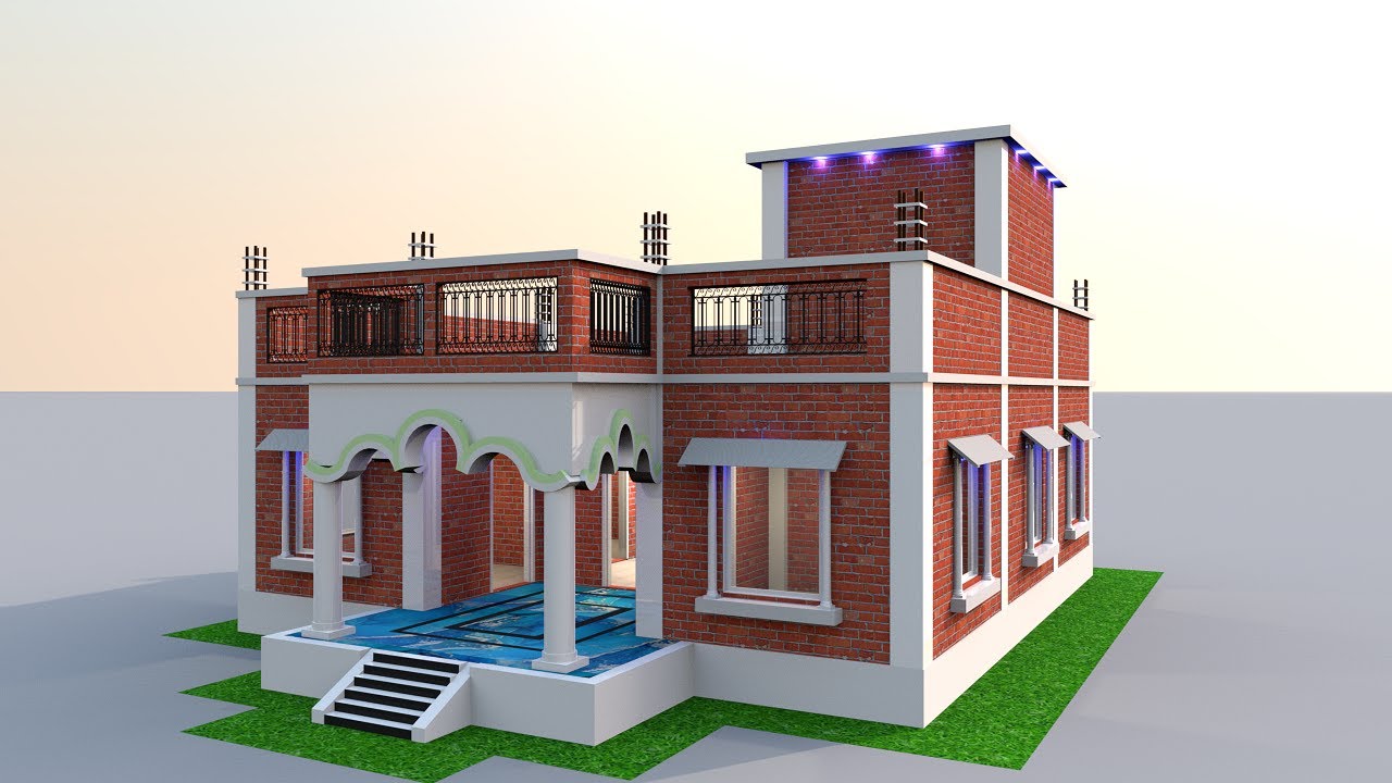 5 bedroom house design , simple 5 bedroom village house design with ...