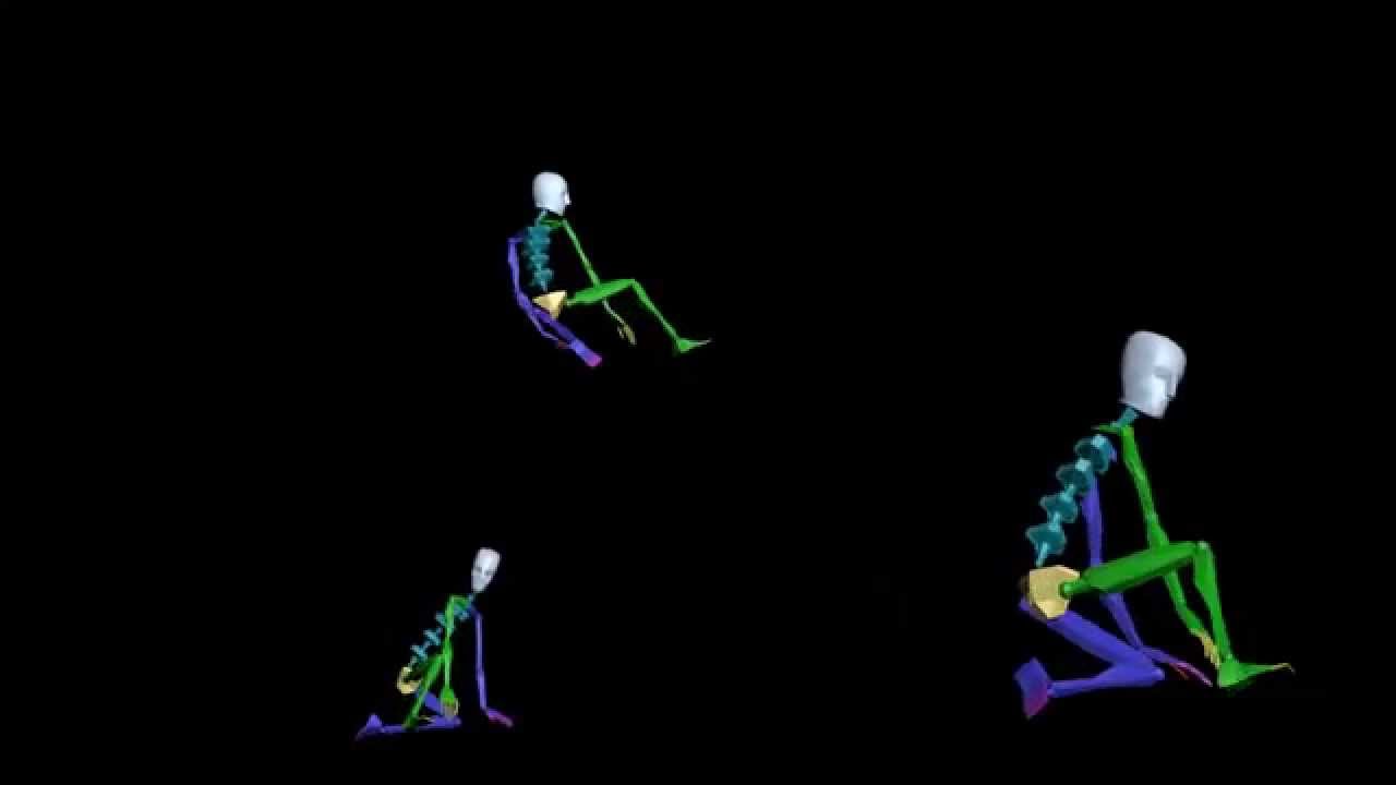 Athletic Male Forward Roll - 3ds Max Animation - YouTube