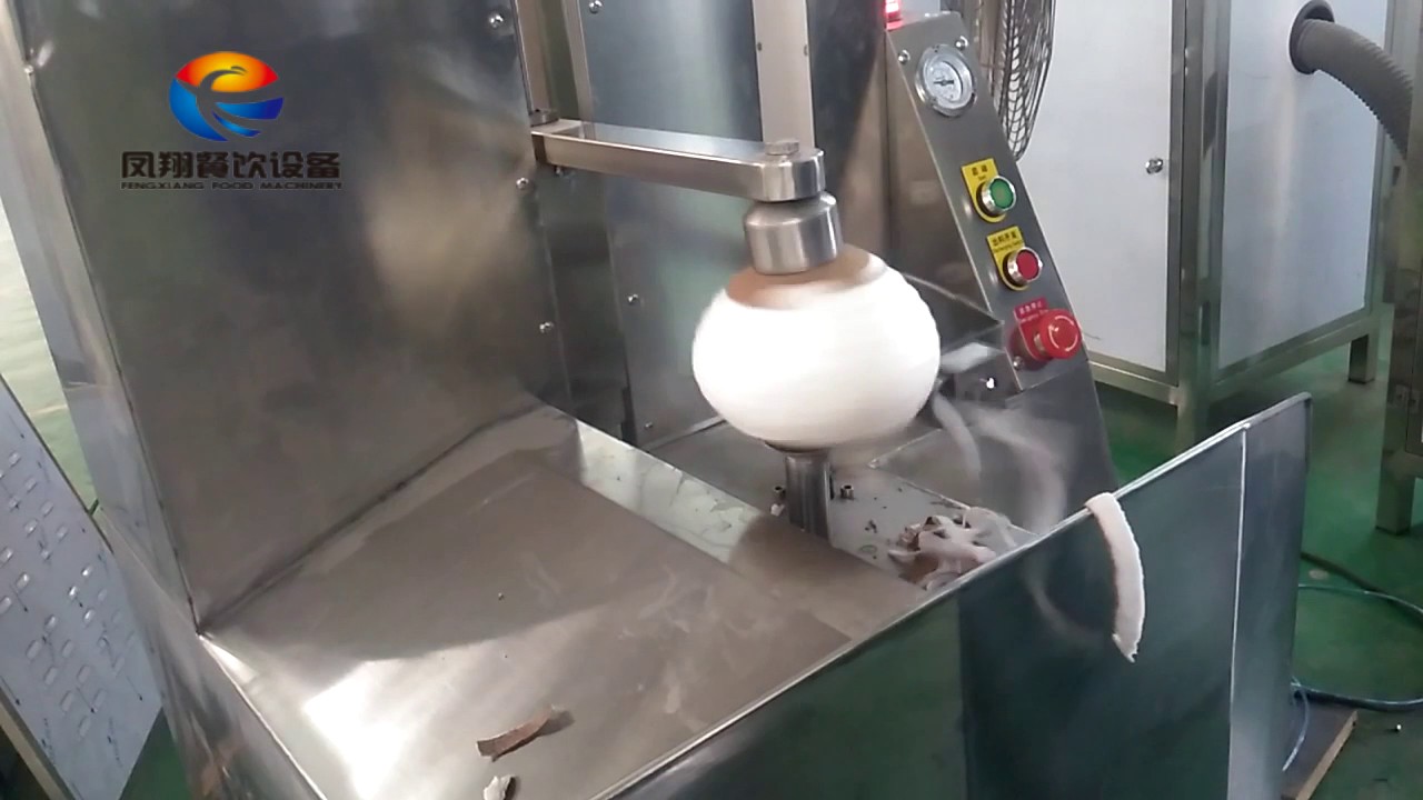 FXP 66 Coconut Skin Peeler Peeling Machine - YouTube