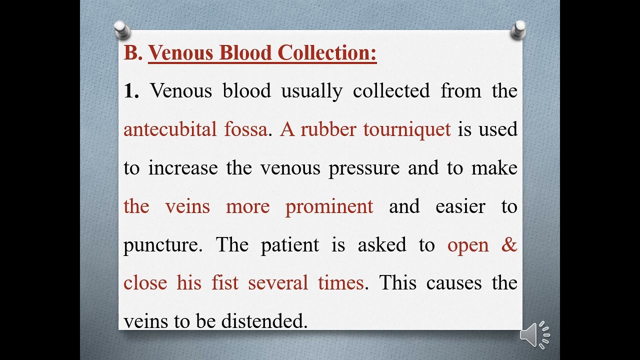 Practical Physio Sec 1 Methods of obtaining Blood sample - YouTube