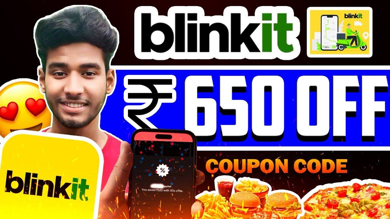 🛒 Blinkit Coupon Code 2025 | 100% Working Offers & Free Delivery Deals ...