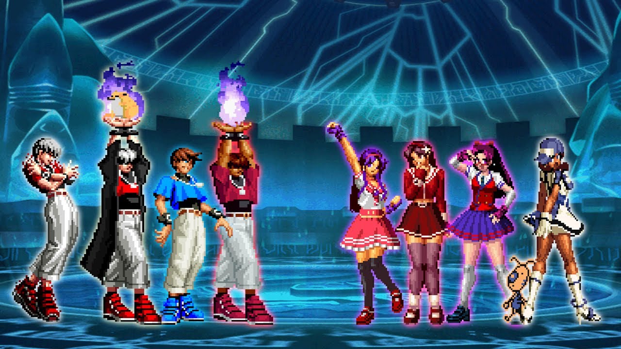 Chris Team VS Athena Team | .M.U.G.E.N. - YouTube