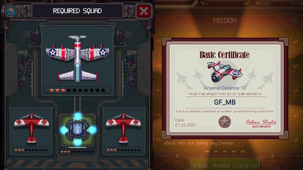 Arsenal-Delanne 10 BASIC Certificate Level - 1945 Airforce Gameplay ...