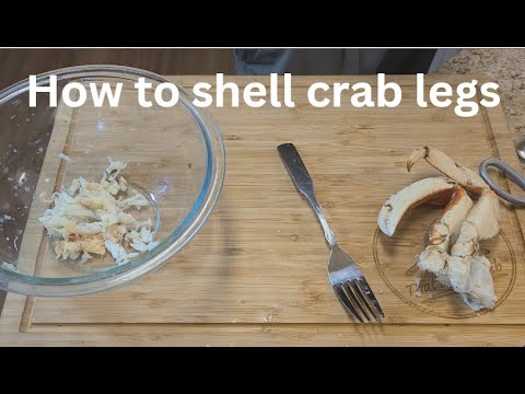 How to shell crab legs - YouTube