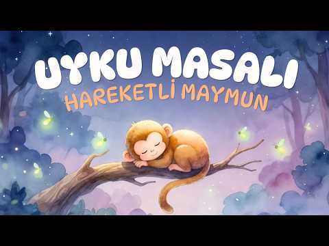 Uyku Masalı I 🐒 Hareketli Maymun | Çocuklar İçin Sakin ve Huzurlu Hikaye