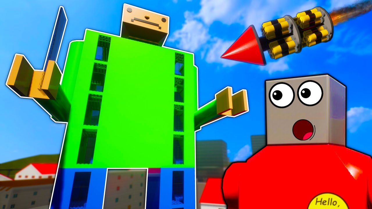 Trying to Survive the LEGO BALDI'S BASICS TOWER! - Brick Rigs Gameplay ...