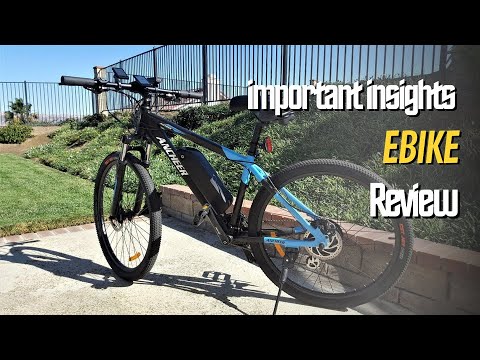 the ANCHEER 500W 27.5" Electric Mountain Bike | Key Insights - YouTube