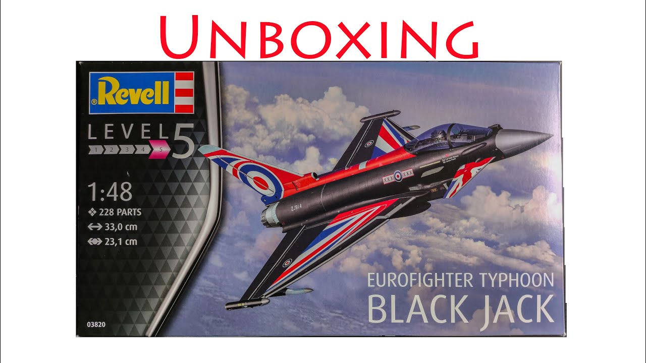 Revell 03820 Eurofighter Typhoon "Black Jack" 1/48 [Unboxing] - YouTube