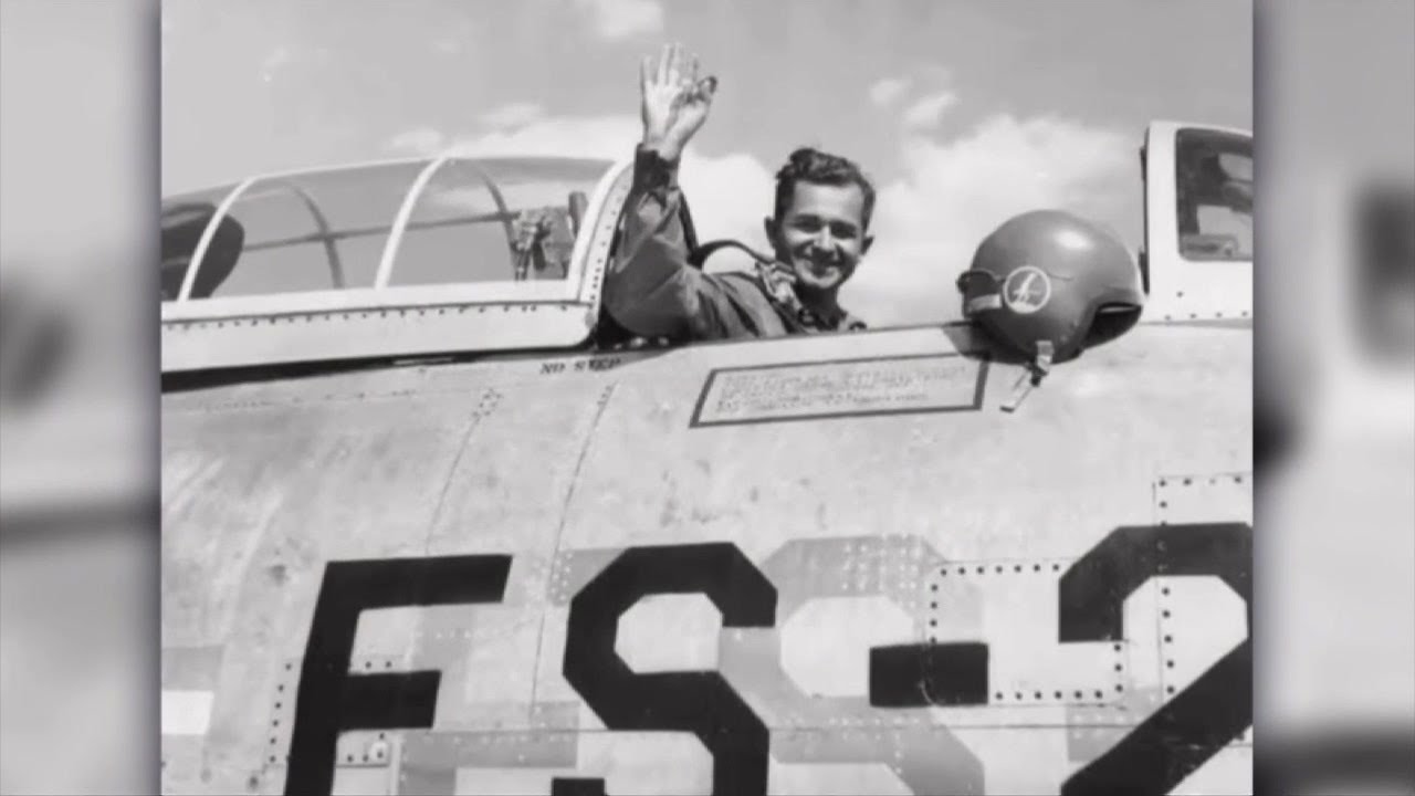 Woman walks in her father's footsteps 80 years after the WWII pilot's ...