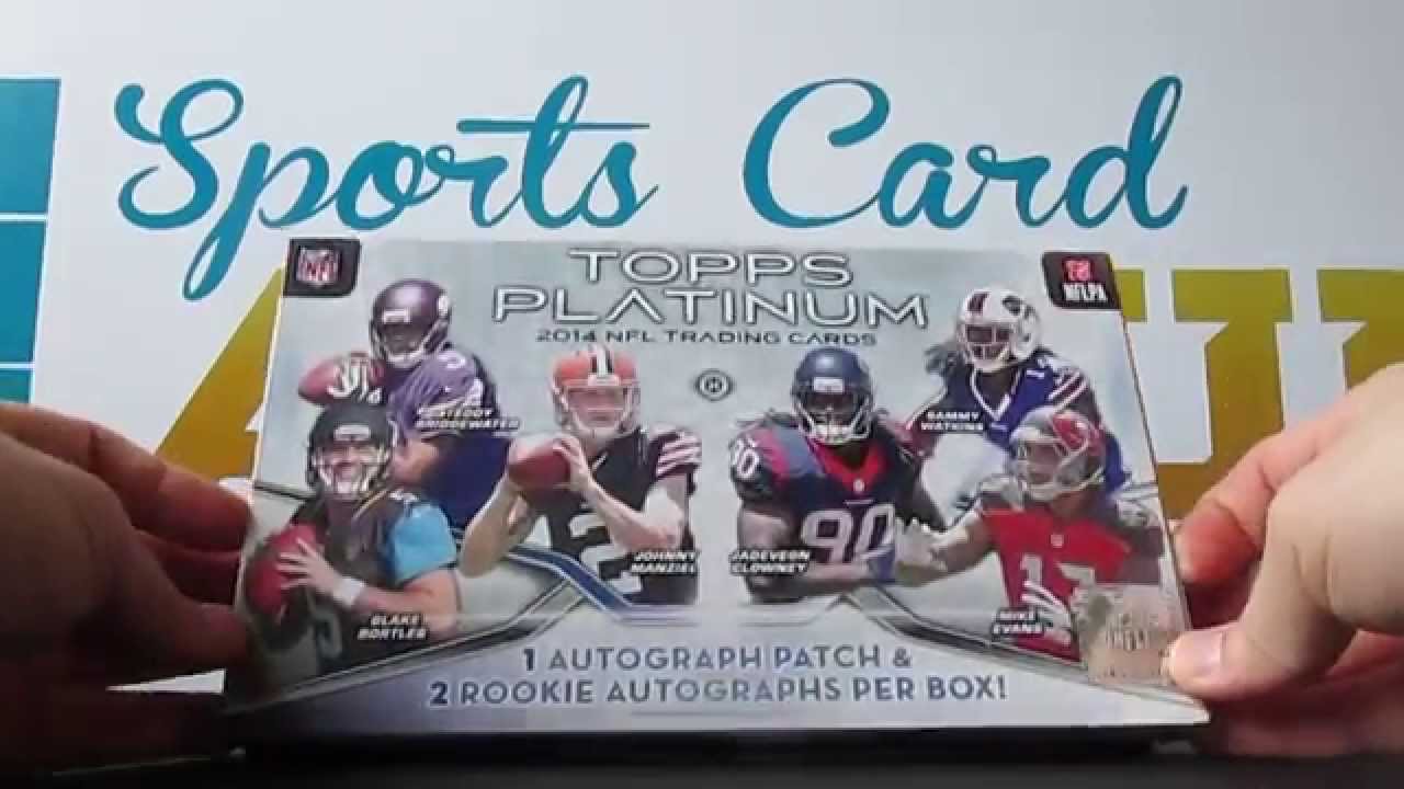 2014 Topps Platinum Football Review Giveaway - YouTube