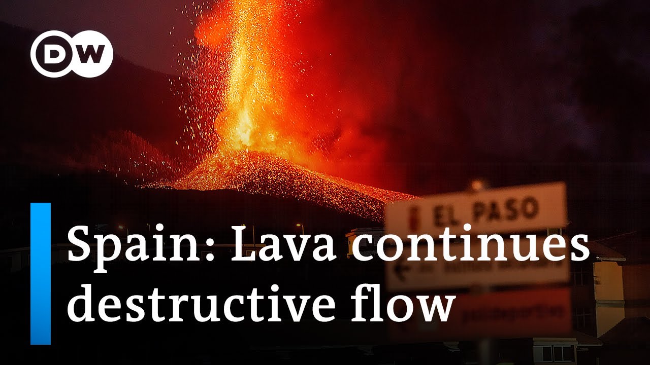 La Palma volcano: More homes destroyed by lava | DW News - YouTube