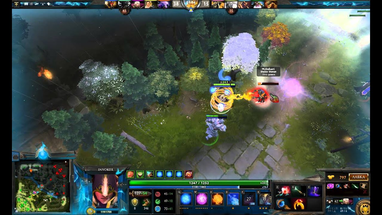 Dota 2-Quas/Wex Invoker Gameplay - YouTube