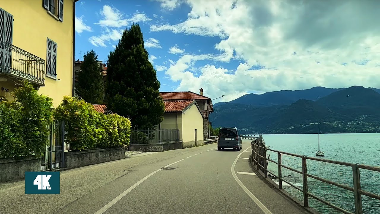 4K HDR Lake Como Drive: Colico to Lecco - Part 2 (Continuing the ...