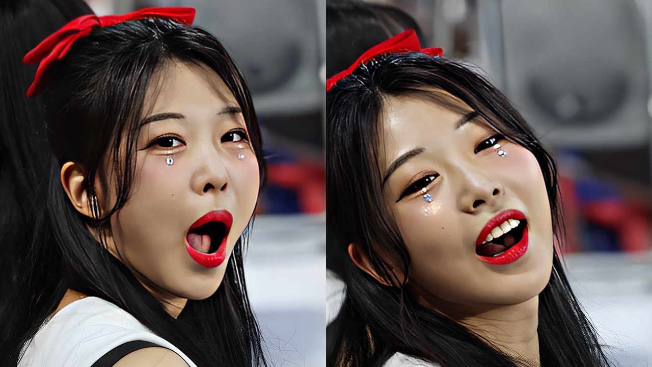 [4k] 장난끼 넘치는 천사 외모 천소윤!! ^^ | CHUN So-Yun CheerLeader (24.04.02) - YouTube