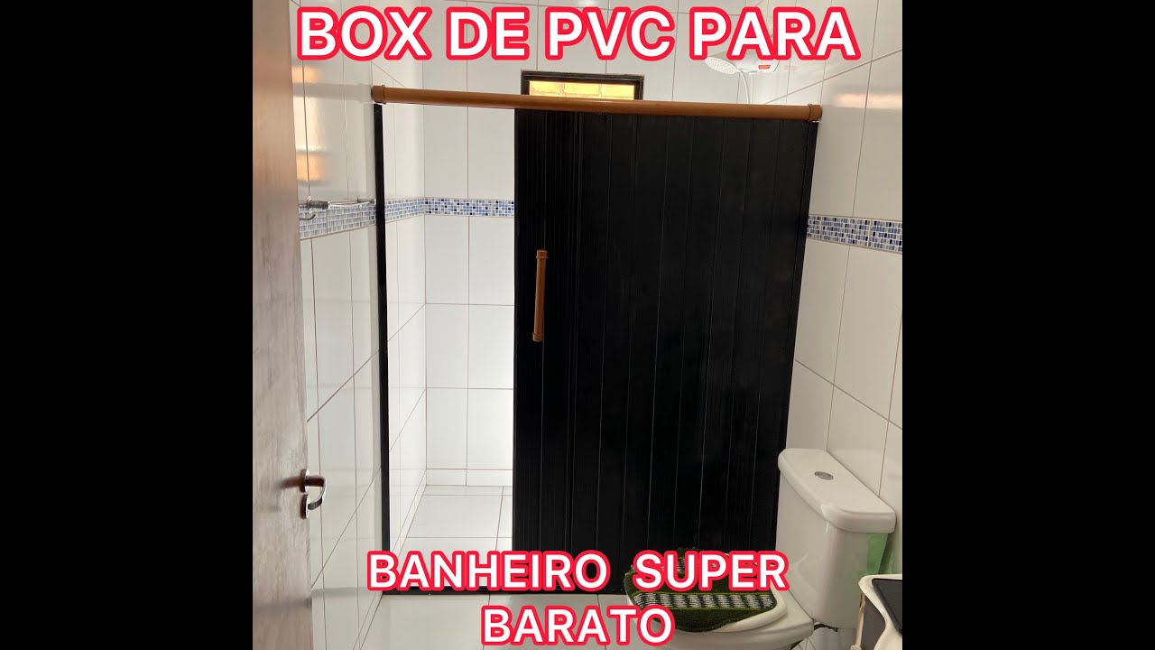 Box de PVC para banheiro por menos de R$ 100,00 Faça você mesmo - YouTube