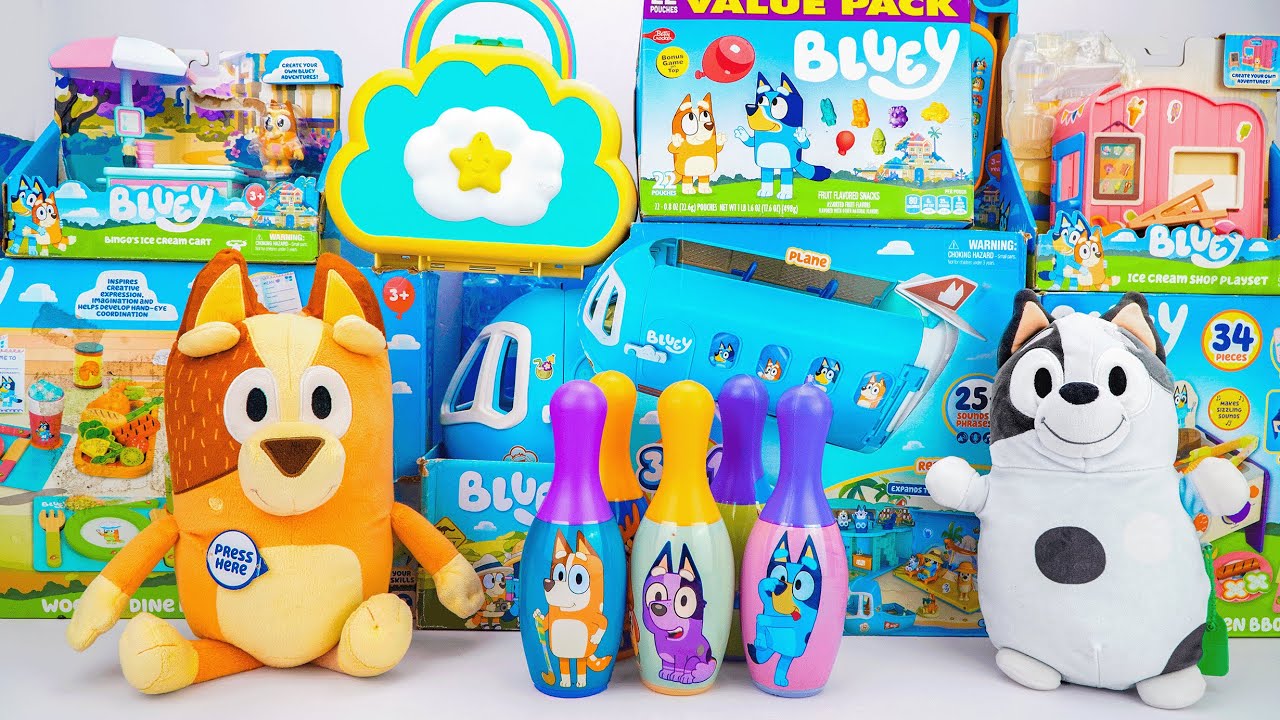 Bluey Toy Collection Unboxing Review ️ Bluey 3-in-1 Airplane ...