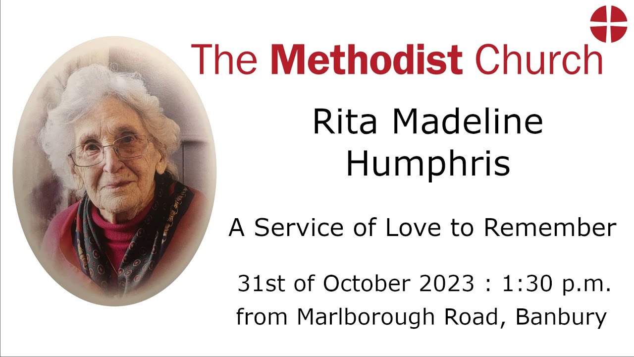 Rita Madeline Humphris : A Service of Love to Remember - YouTube