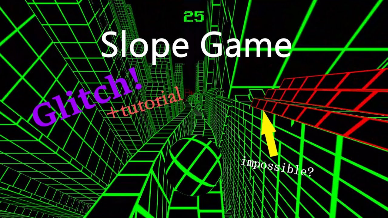 Slope game but it gets more glitched...(+tutorial!) - YouTube