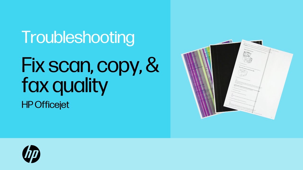 Fixing Streaks And Lines In Scans Copies And Faxes HP Officejet Pro