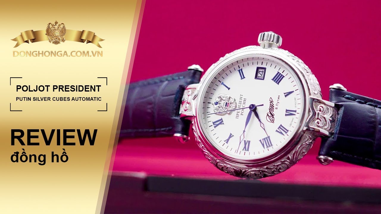 GTSP: ĐỒNG HỒ NGA POLJOT PUTIN SILVER CUBES AUTOMATIC - YouTube